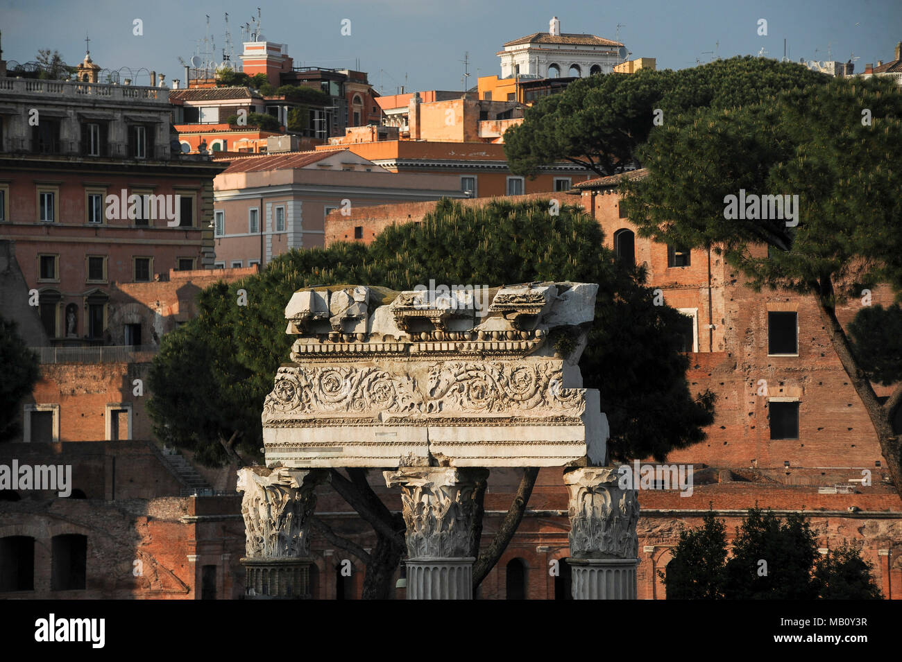 Roman Tempio di Venere Genitrice (Temple of Venus Genetrix) on Foro di ...