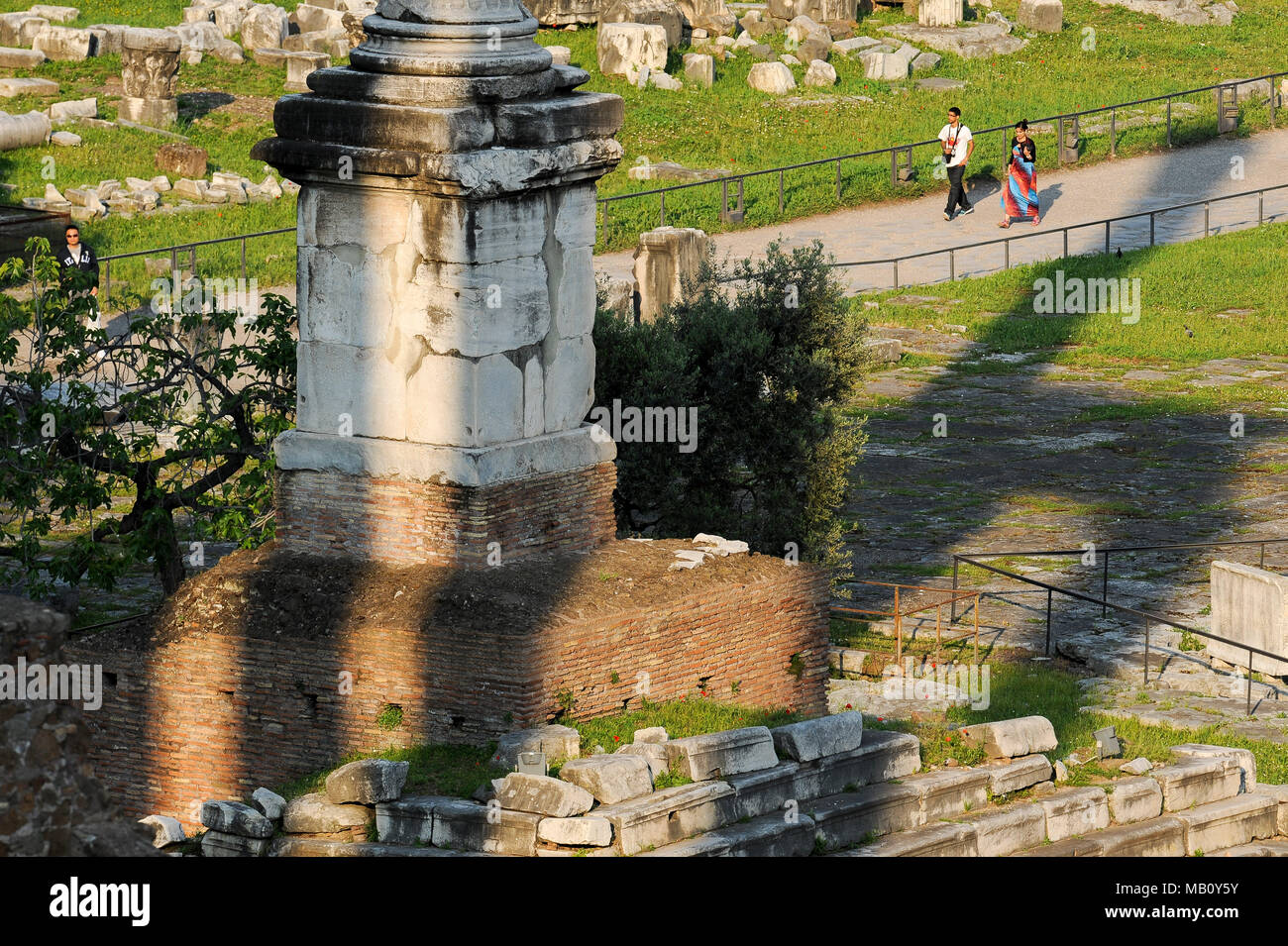Colonna di Foca (Column of Phocas) in Foro Romano (Forum Romanum) in ...