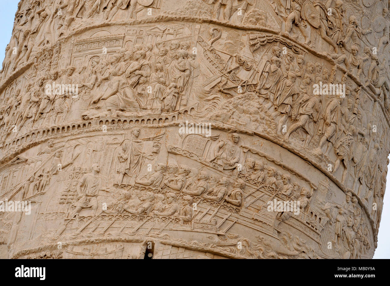 Colonna Traiana (Trajan's Column) designed by Apollodorus of Damascus ...