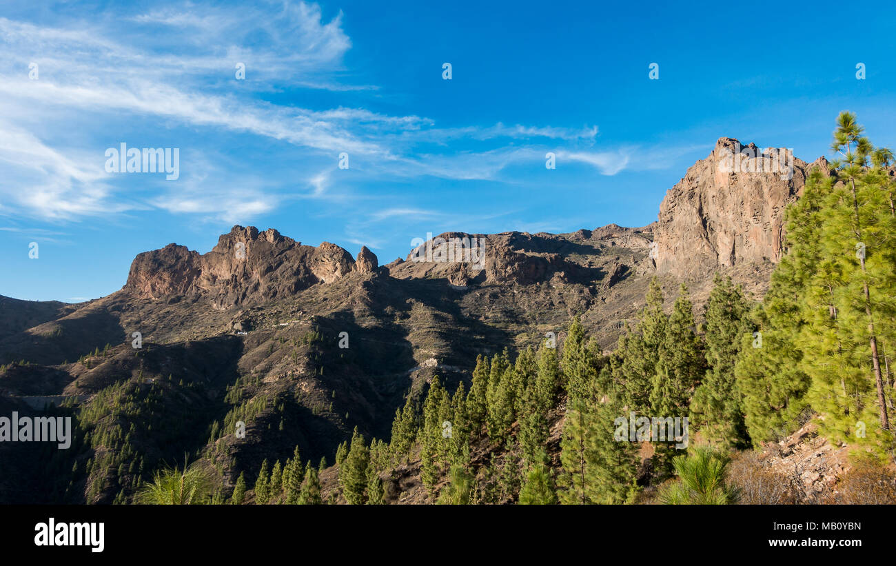 Mountains of Canary Islands, Barranco de Soria, Spain Stock Photo - Alamy