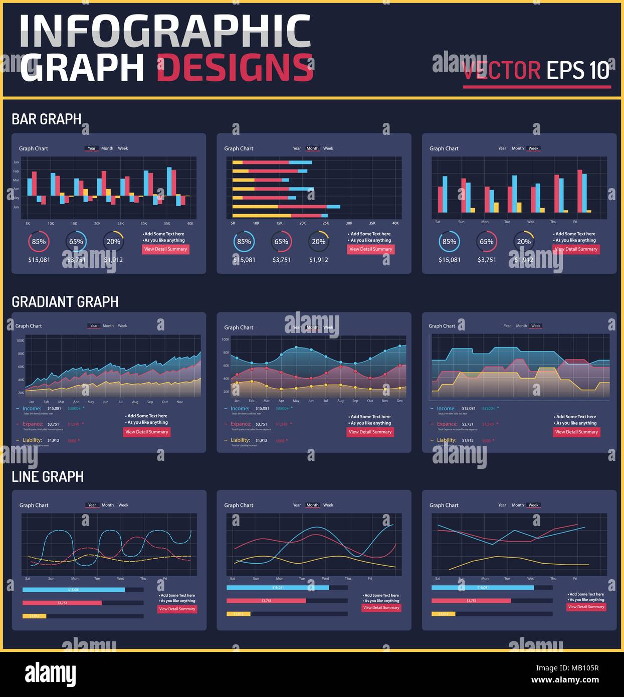 Infographic Element Graph Design Stock Vector Image & Art - Alamy