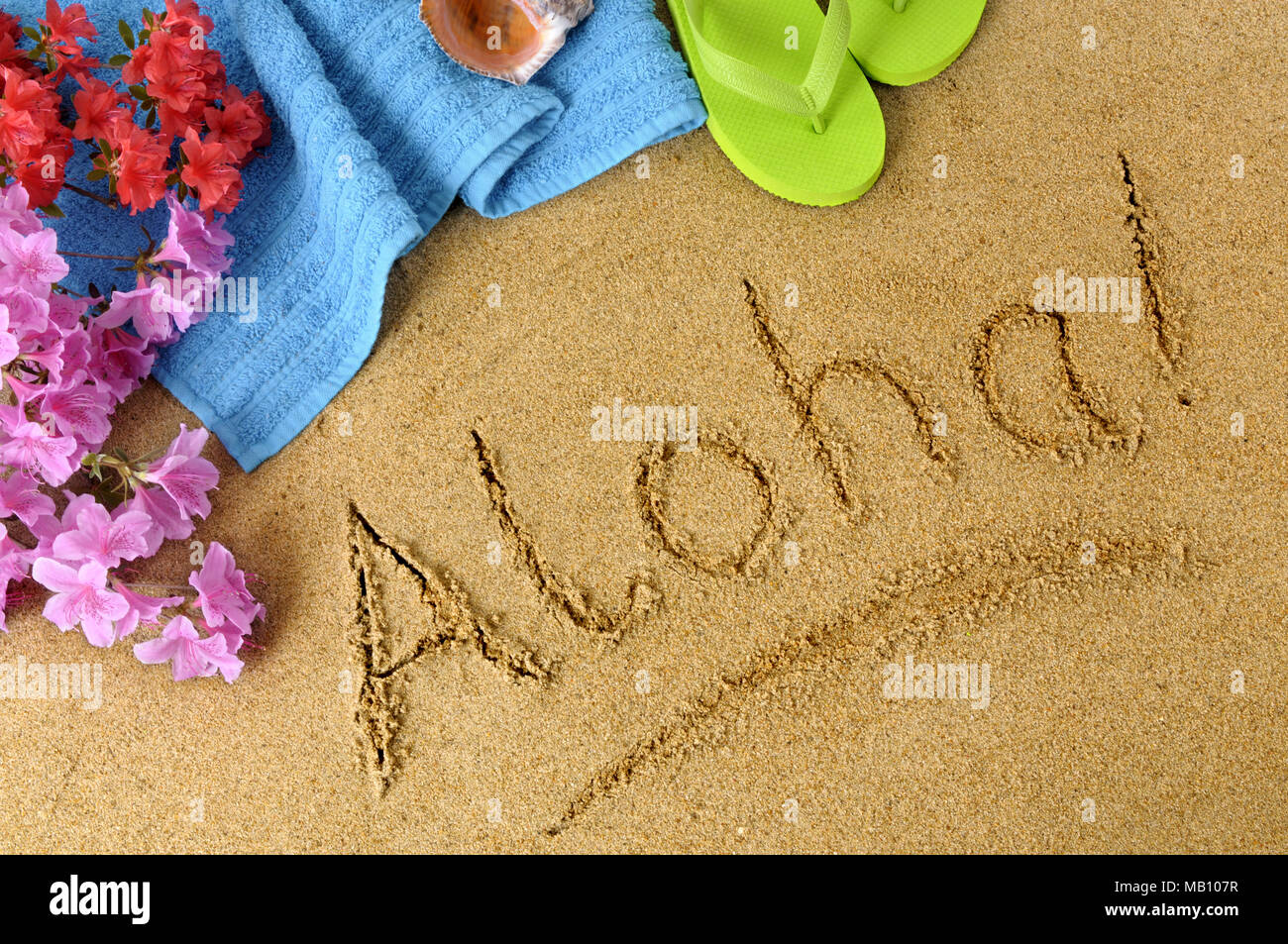 Aloha Written Sand