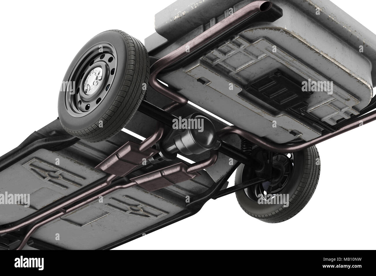 Chassis frame car, close, bottom view Stock Photo - Alamy
