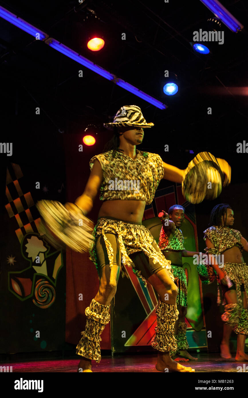 African Acrobats Performance on the stage Stock Photo - Alamy