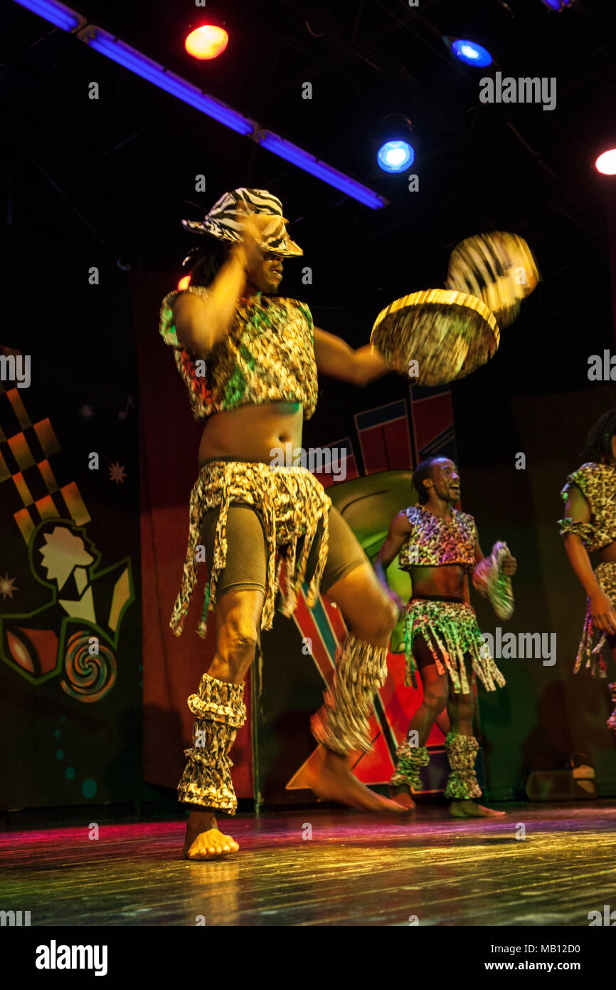 African Acrobats Performance on the stage Stock Photo - Alamy