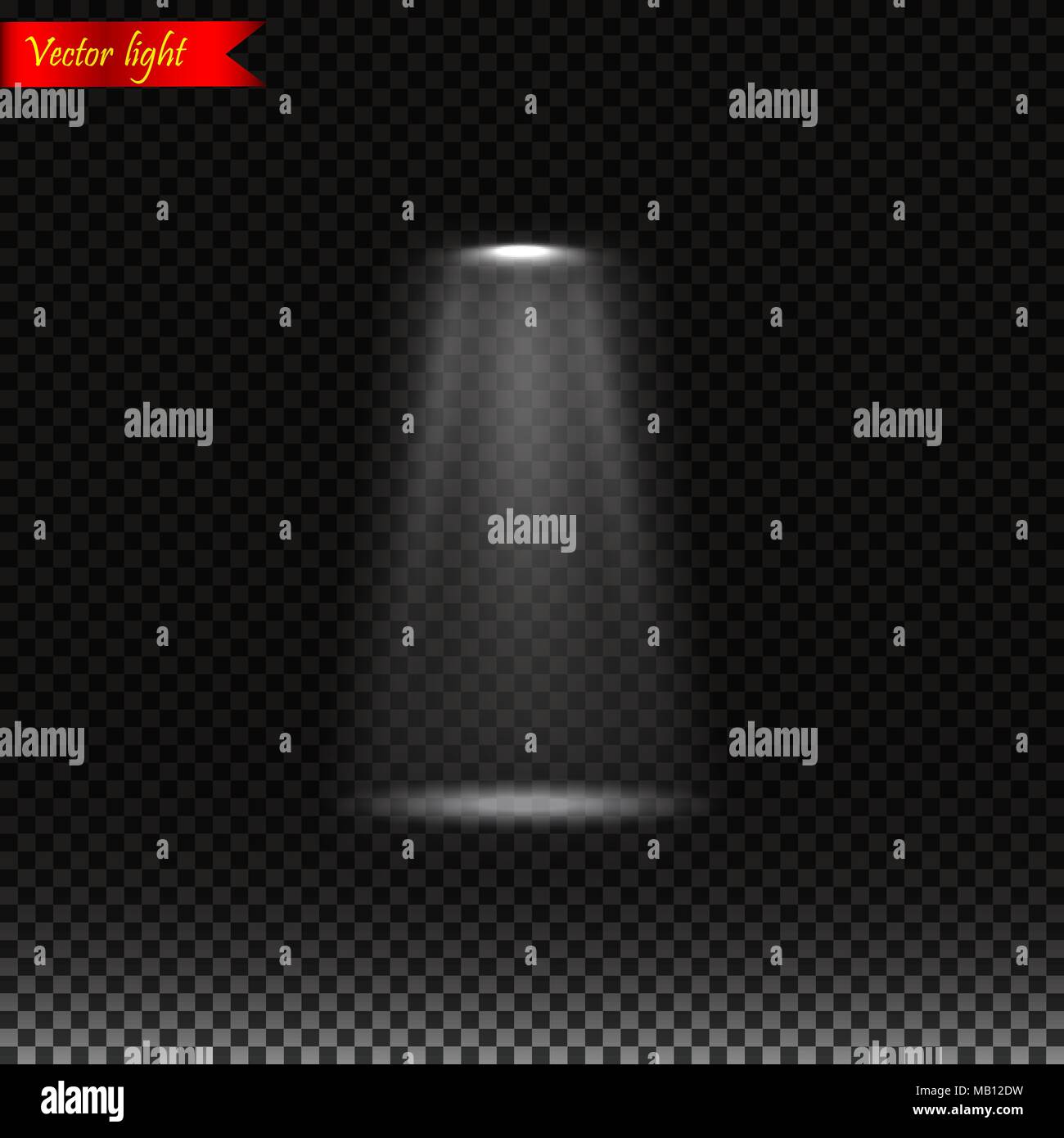 Vector light source on transparent background for your design Stock ...