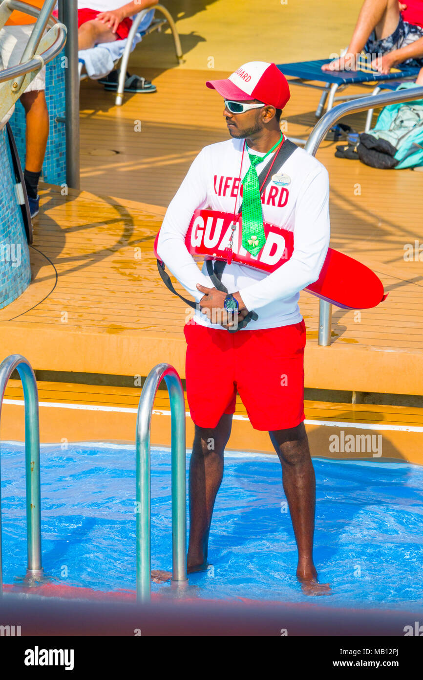 Life Guard Activities aboard the cruise ship Royal Caribbean Rhapsody ...