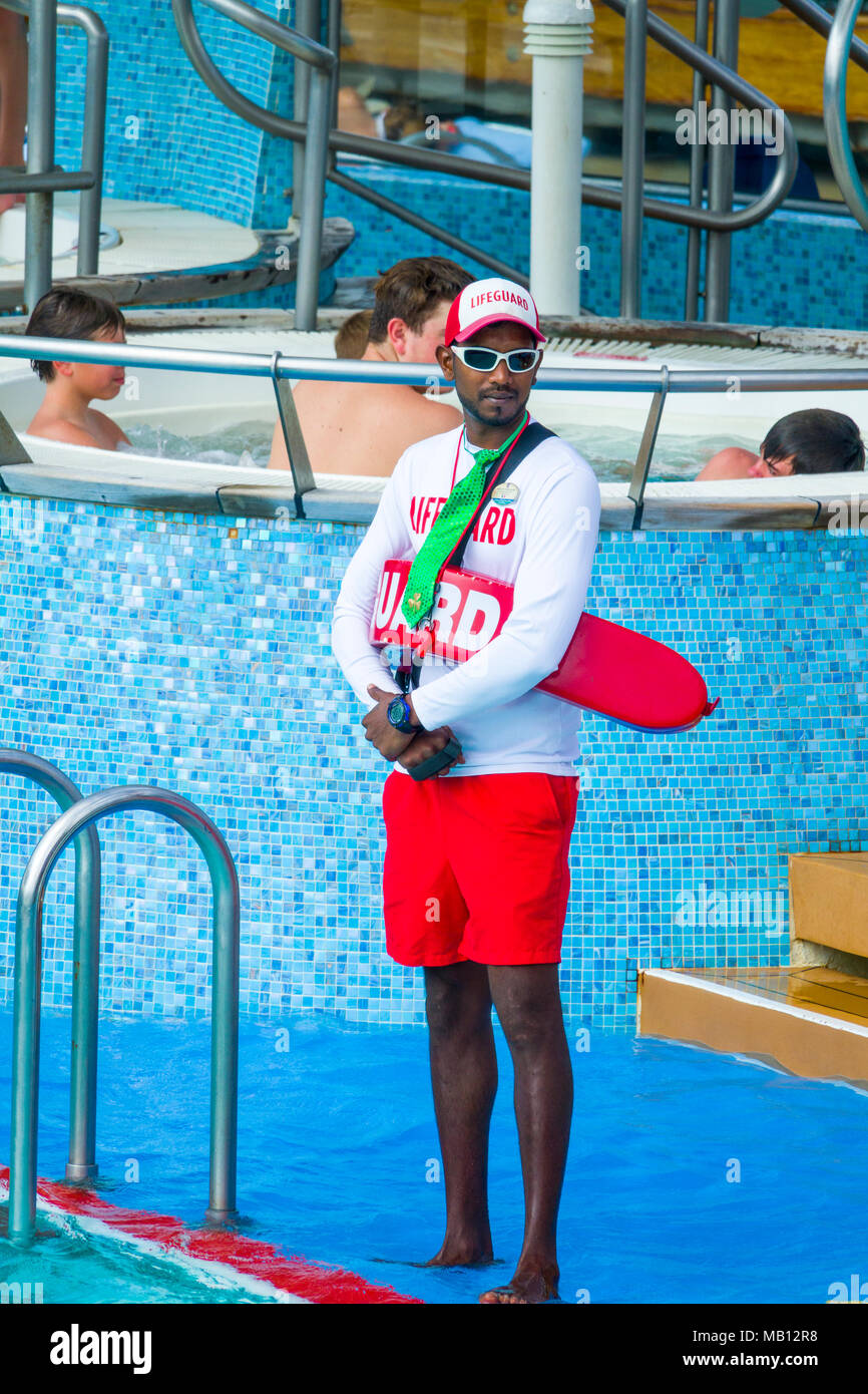 Life Guard Activities aboard the cruise ship Royal Caribbean Rhapsody ...