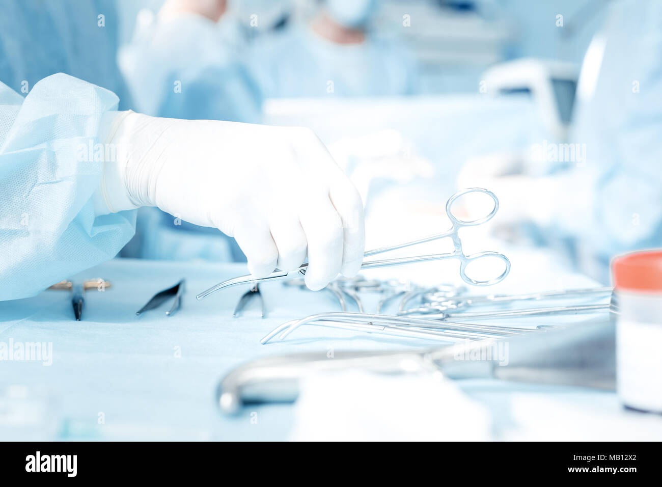 Close up of surgical scissors Stock Photo - Alamy