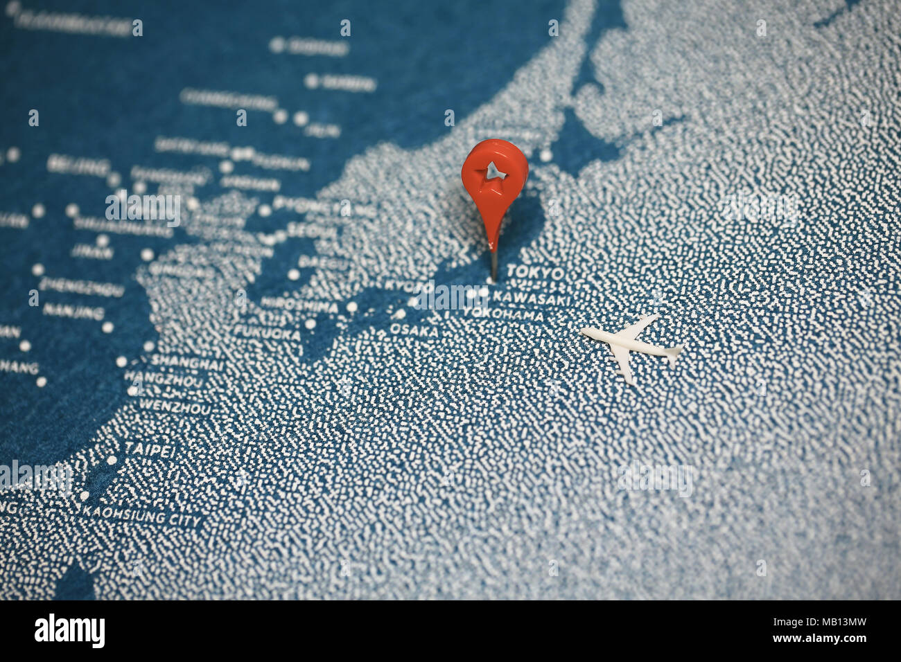map and pin Stock Photo - Alamy