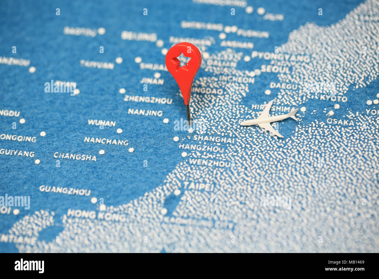 map and pin Stock Photo - Alamy
