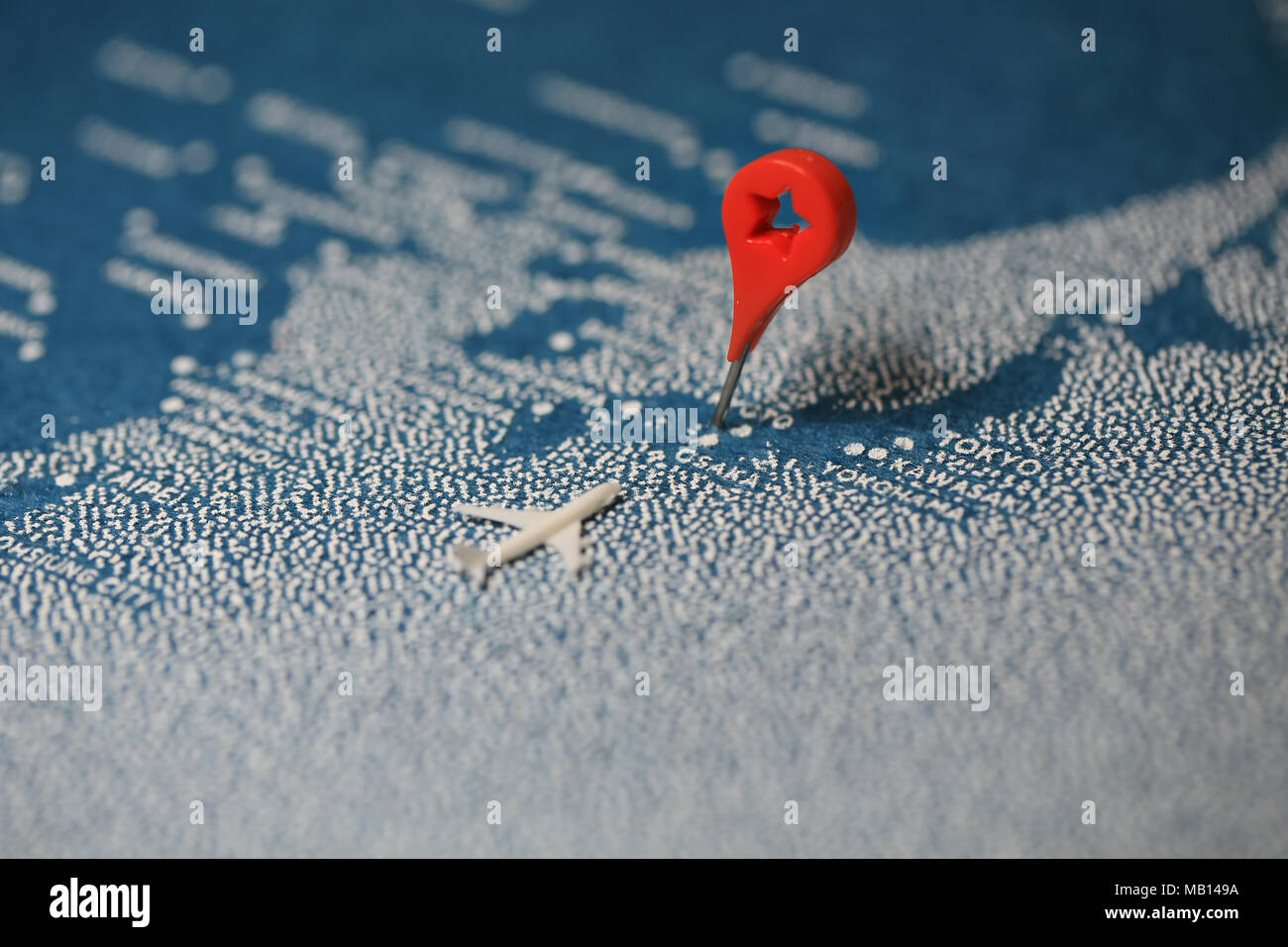 map and pin Stock Photo - Alamy