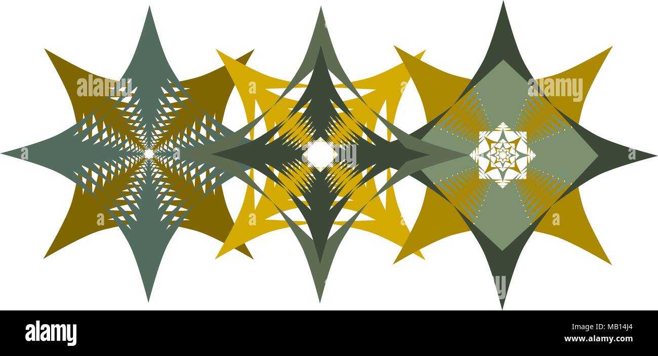 Ornamental geometric, medieval styled symbolic floral pattern Stock ...