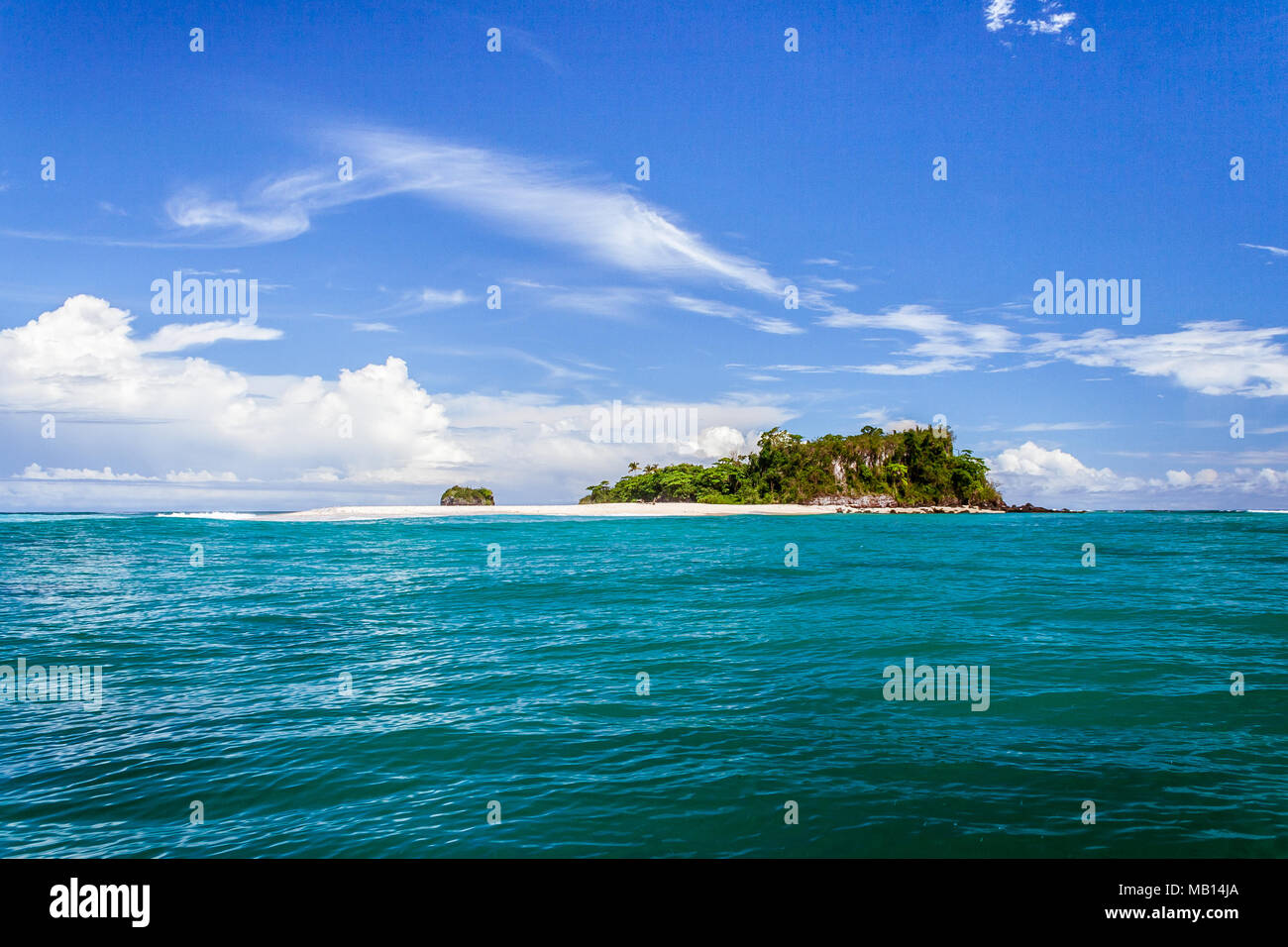 Nosy Fanihy, the bats island, deserted islet near Nosy Be, North of ...