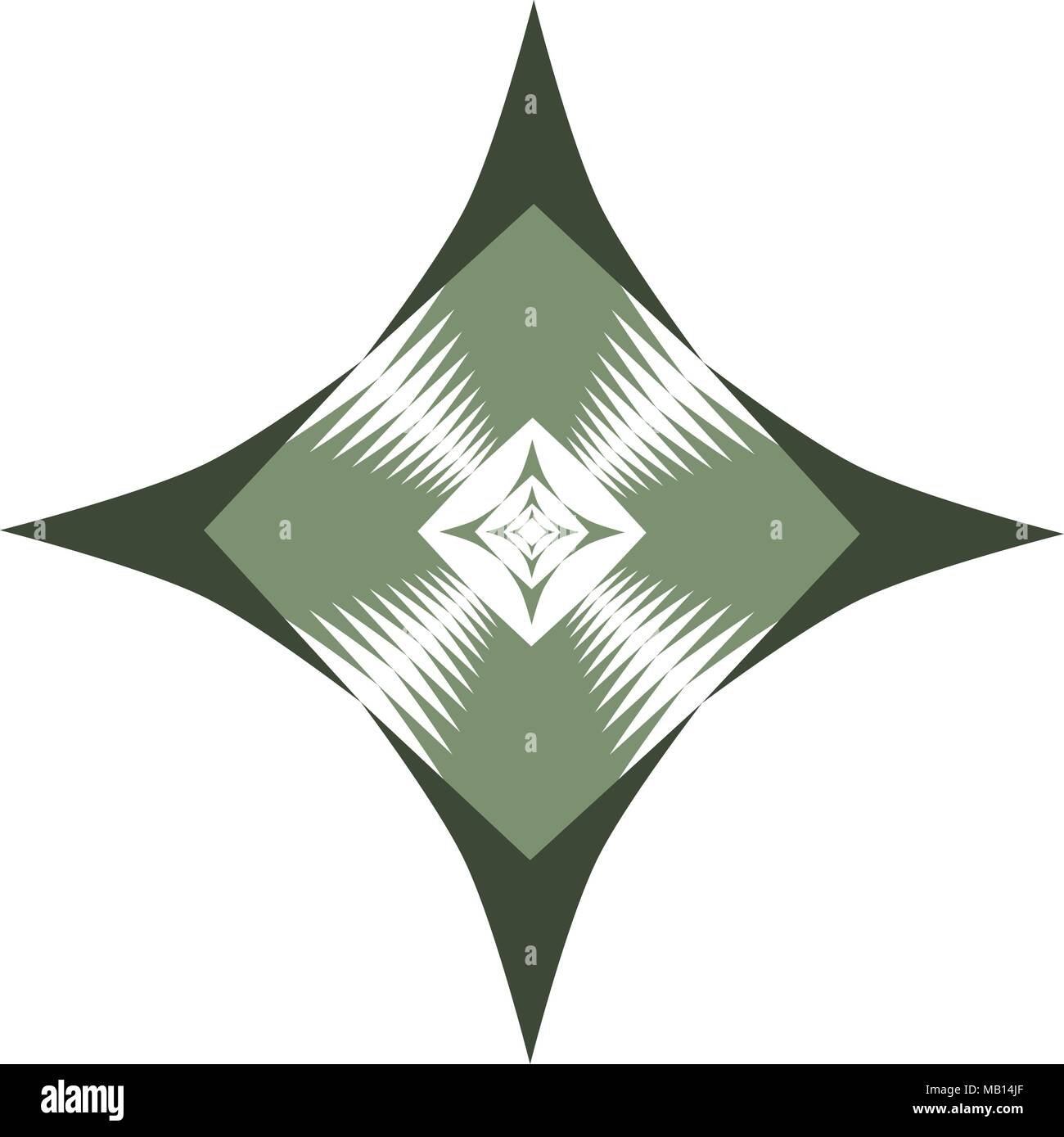 Ornamental geometric, medieval styled symbolic floral pattern Stock ...