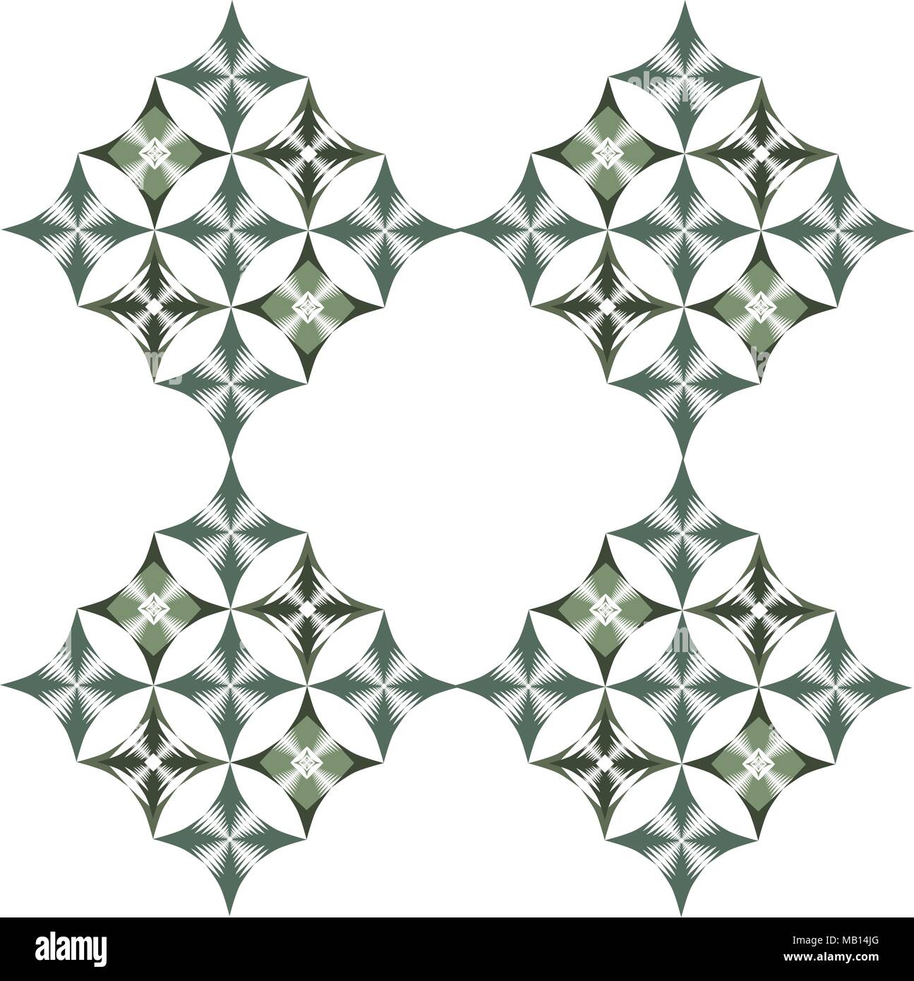 Ornamental geometric, medieval styled symbolic floral pattern Stock ...