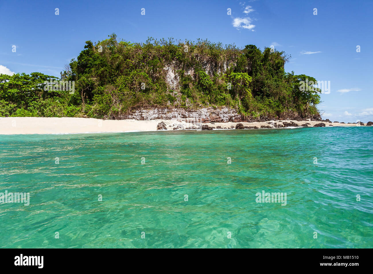 Nosy Fanihy, the bats island, deserted islet near Nosy Be, North of ...