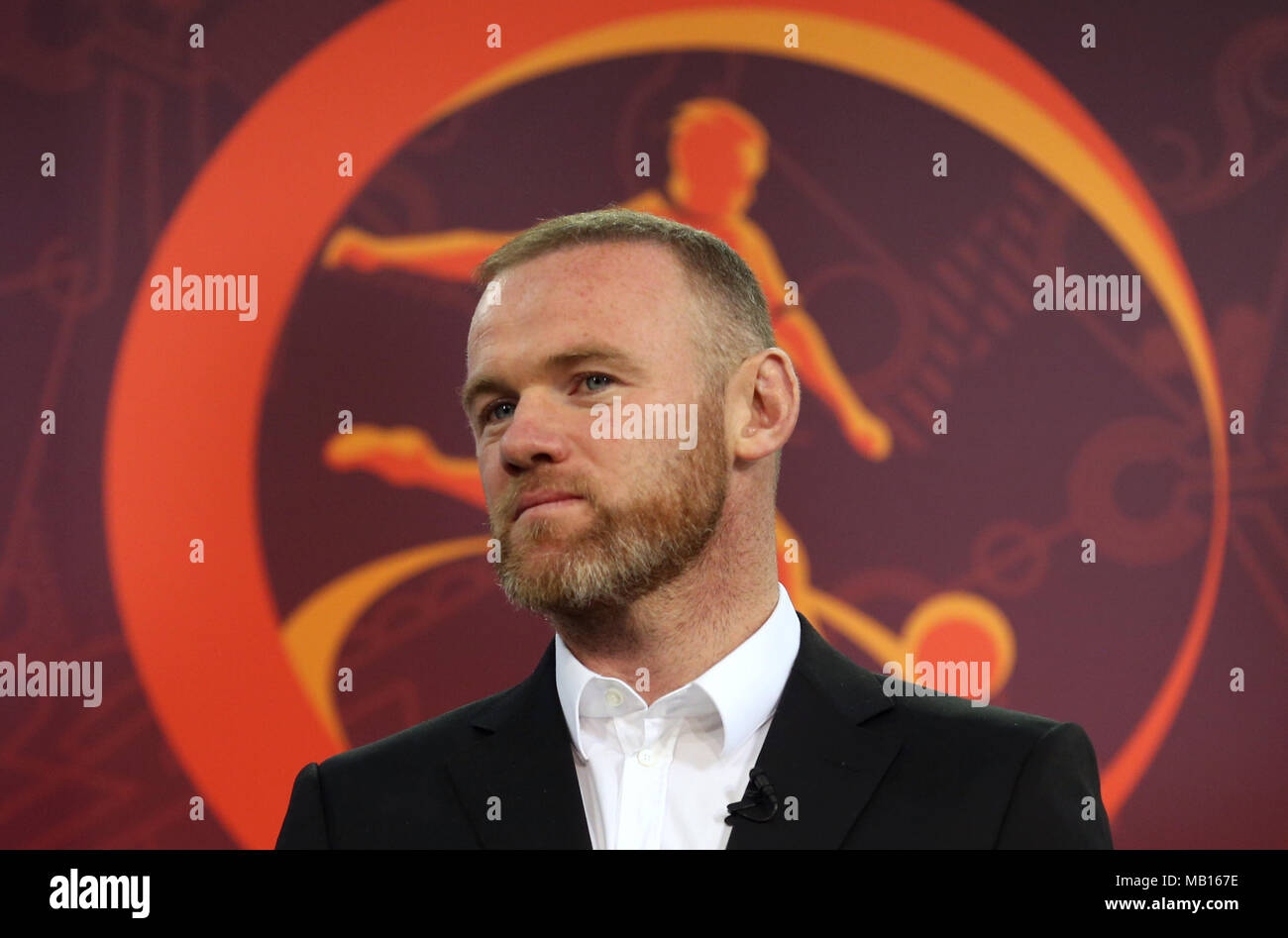 Wayne Rooney during the 2018 UEFA European Under-17 Championship draw ...
