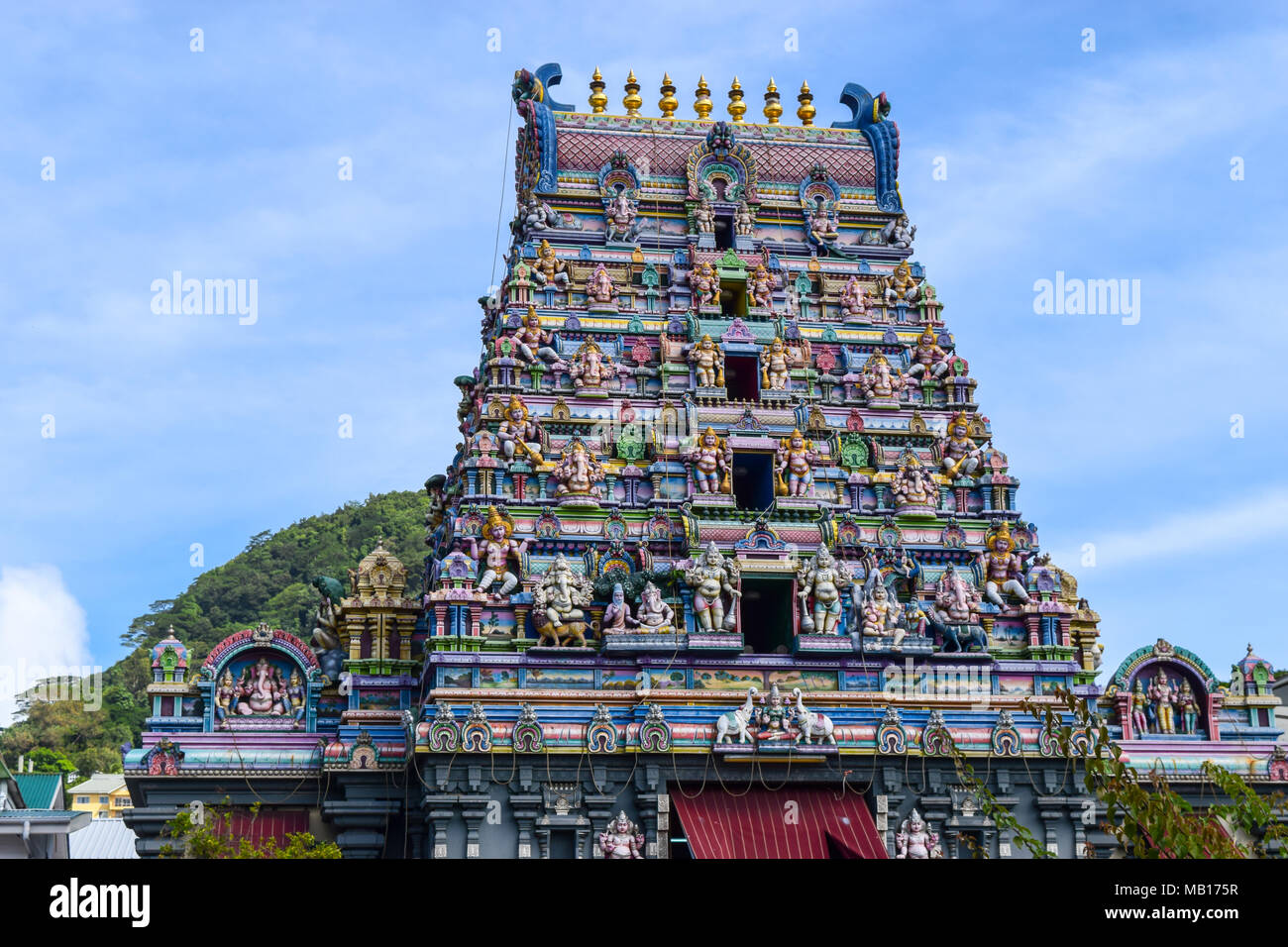 Seychelles hindu temple architecture hi-res stock photography and ...