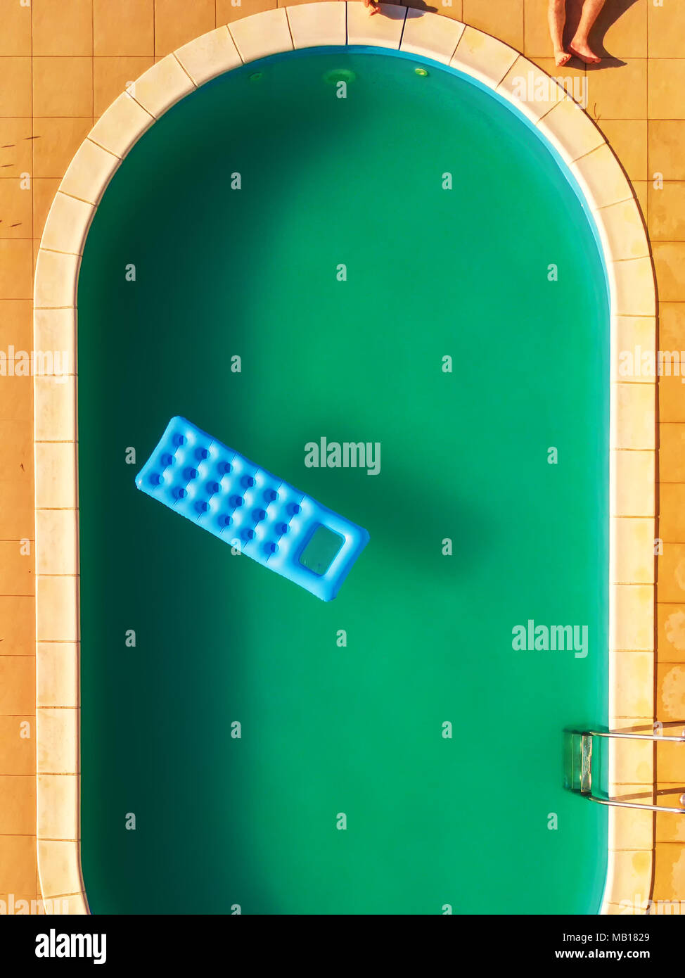 Woman swimming pool aerial view hi-res stock photography and images - Alamy