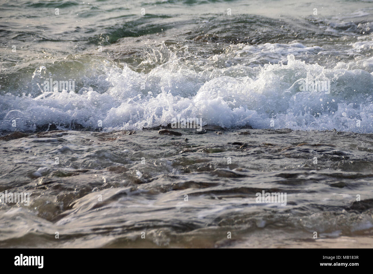 Ocean sea tide wave Stock Photo - Alamy