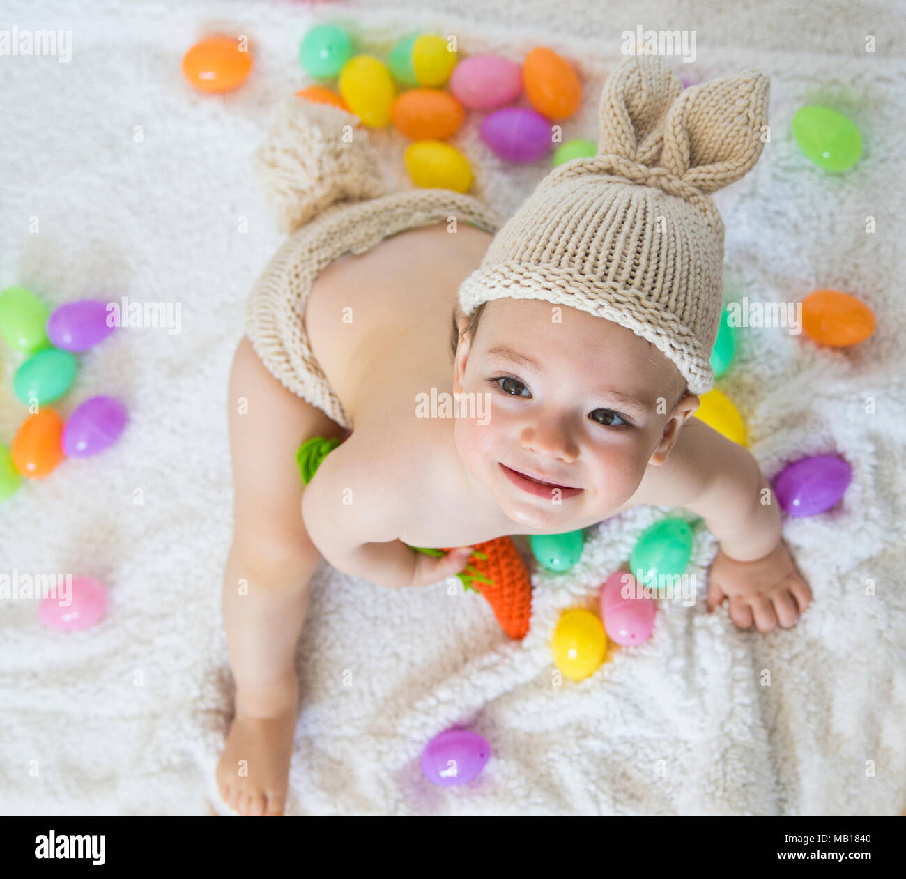 cute easter baby boy Stock Photo - Alamy