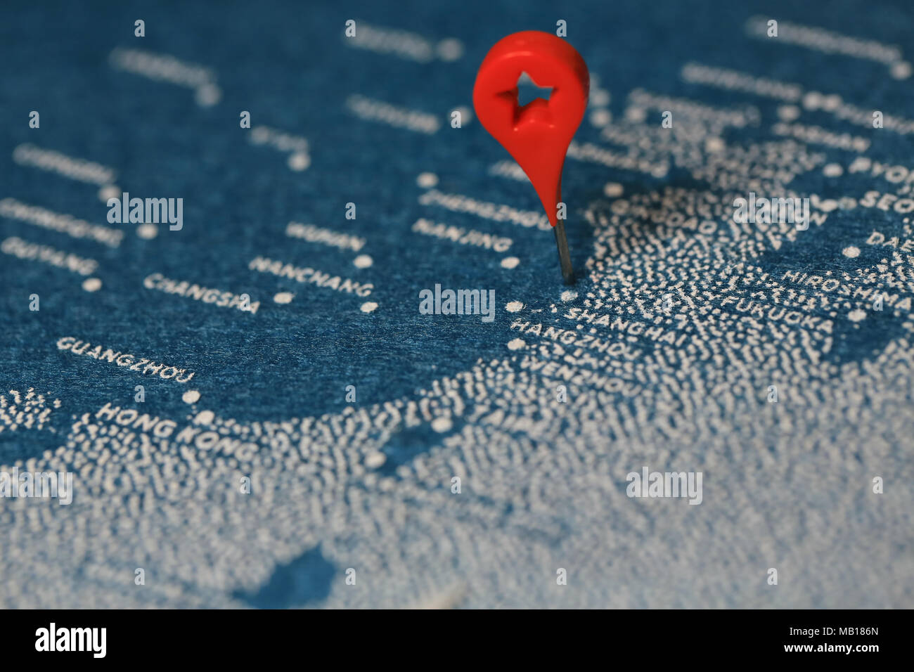 map and pin Stock Photo - Alamy