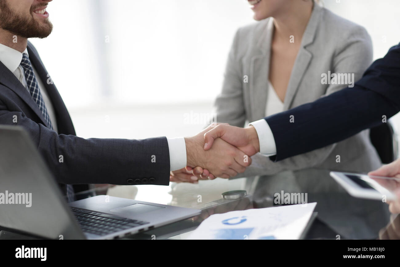 confident handshake of business partners Stock Photo - Alamy
