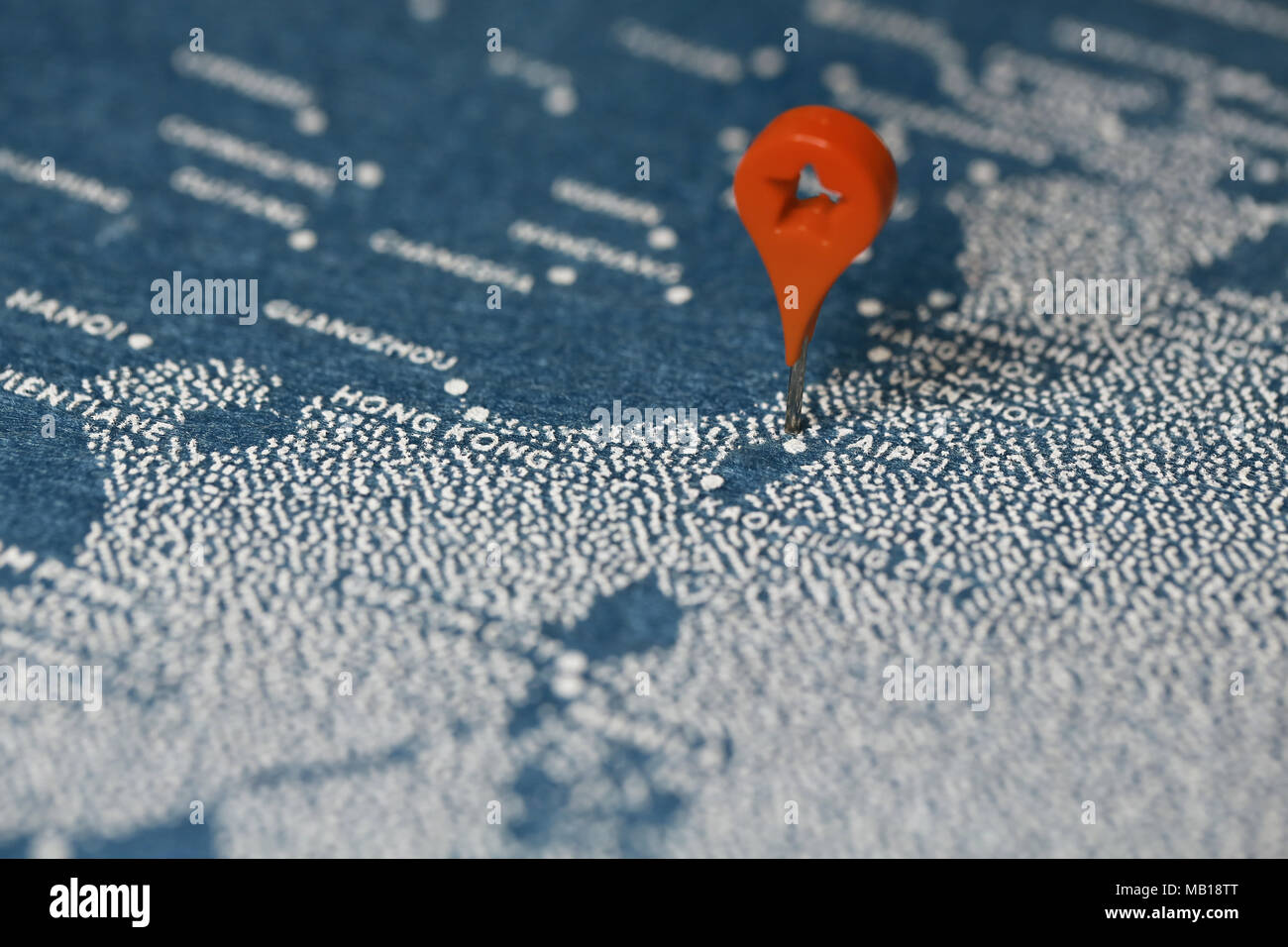 map and pin Stock Photo - Alamy