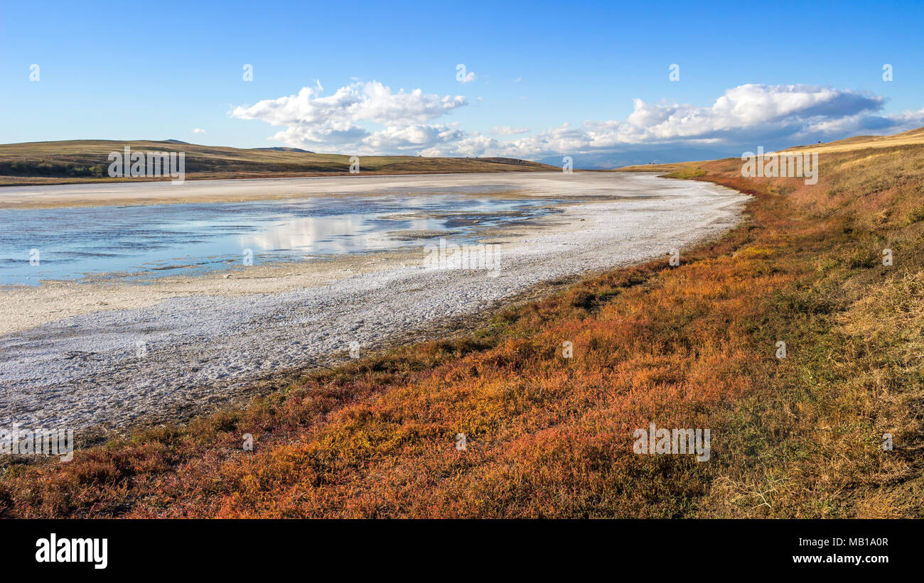 salt lake in the desert Gareja, Georgia Stock Photo - Alamy