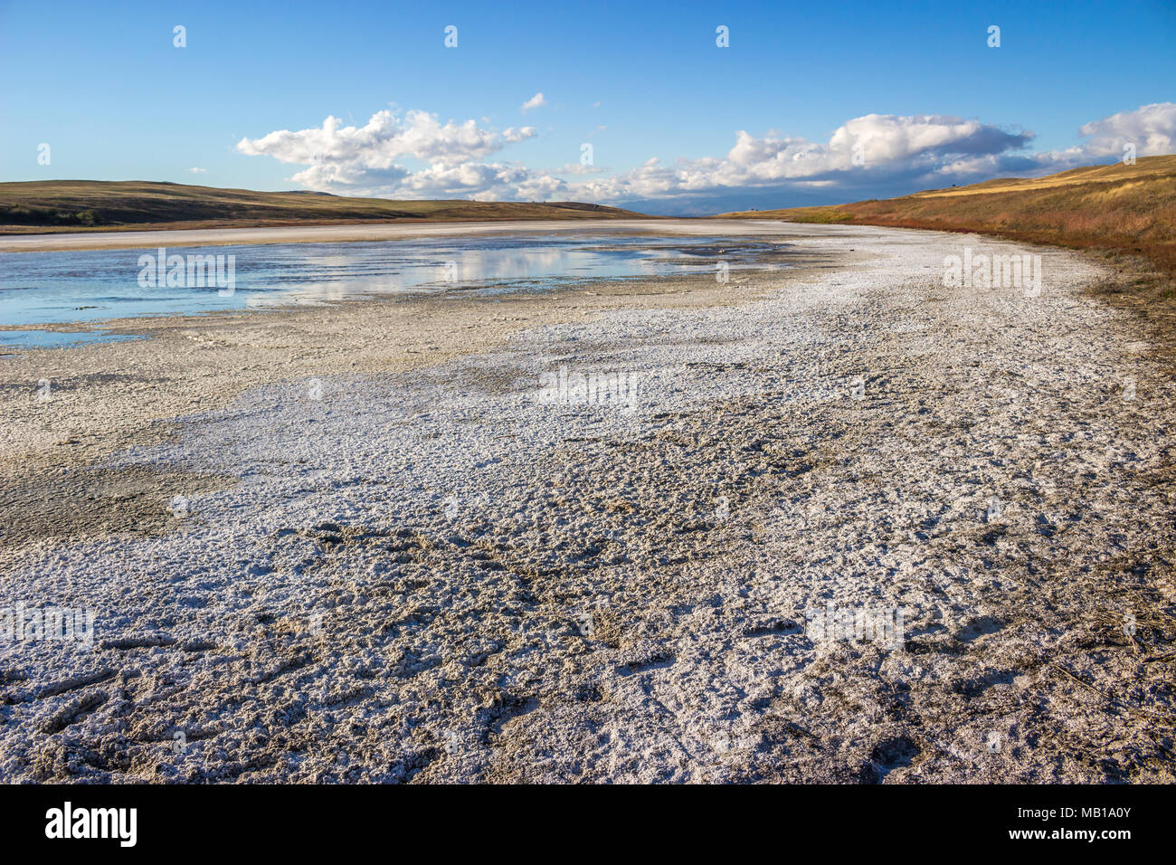 salt lake in the desert Gareja, Georgia Stock Photo - Alamy