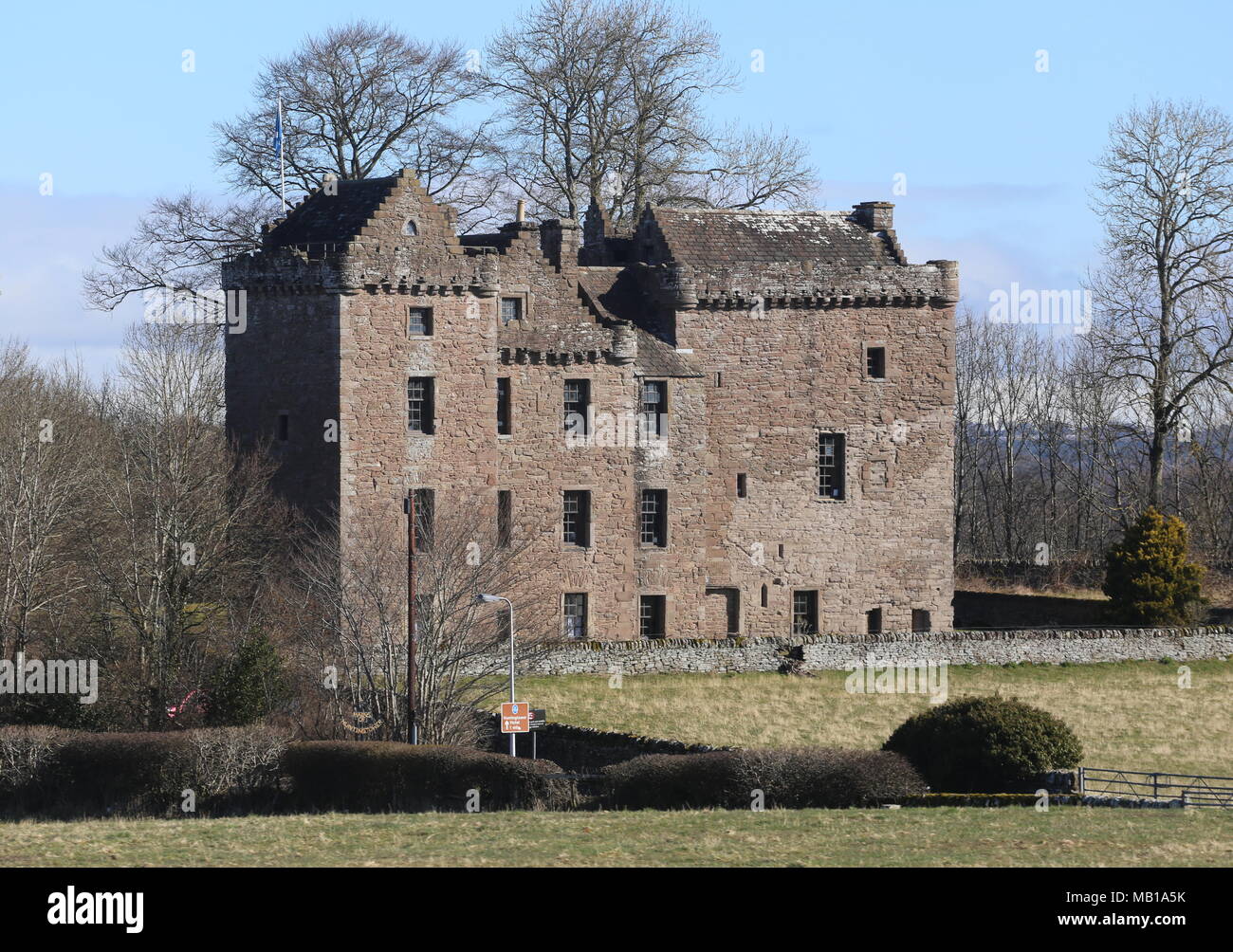 Exterior of Huntingtower Castle Scotland April 2018 Stock Photo - Alamy