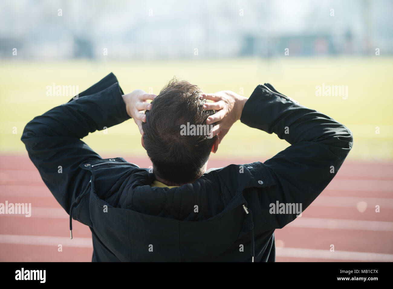 Man cheering stadium hi-res stock photography and images - Alamy