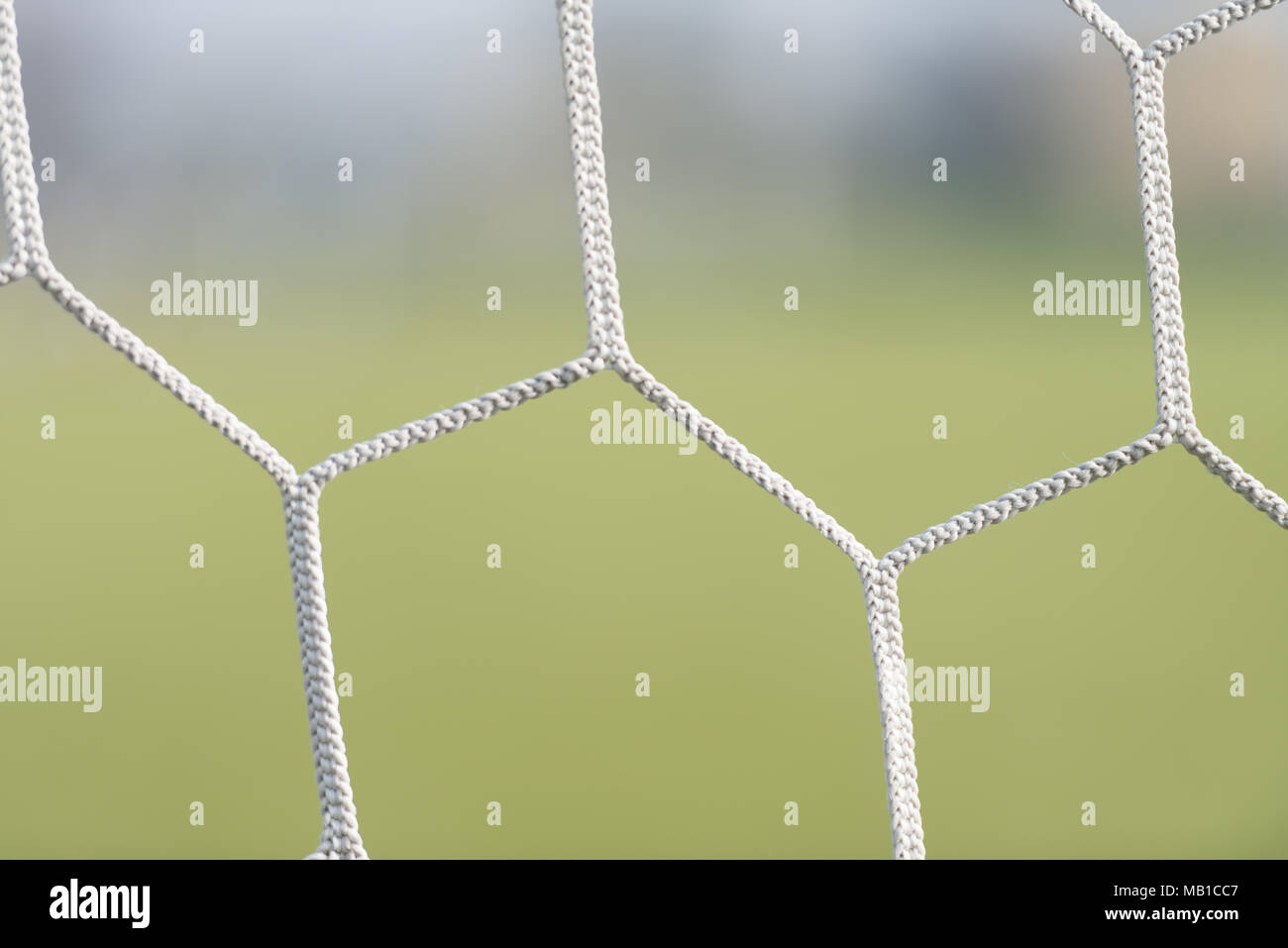 Soccer or Football Net Background - View From Behind the Goal With ...