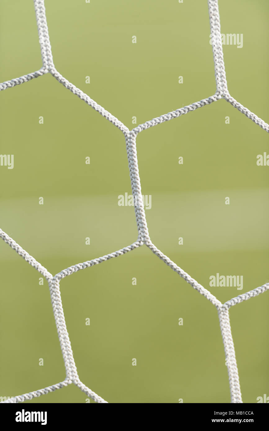 Soccer or Football Net Background - View From Behind the Goal With ...