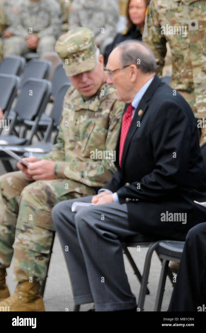 Maj. Gen. DeBlieck and Congressman Phil Roe await the start of the ...