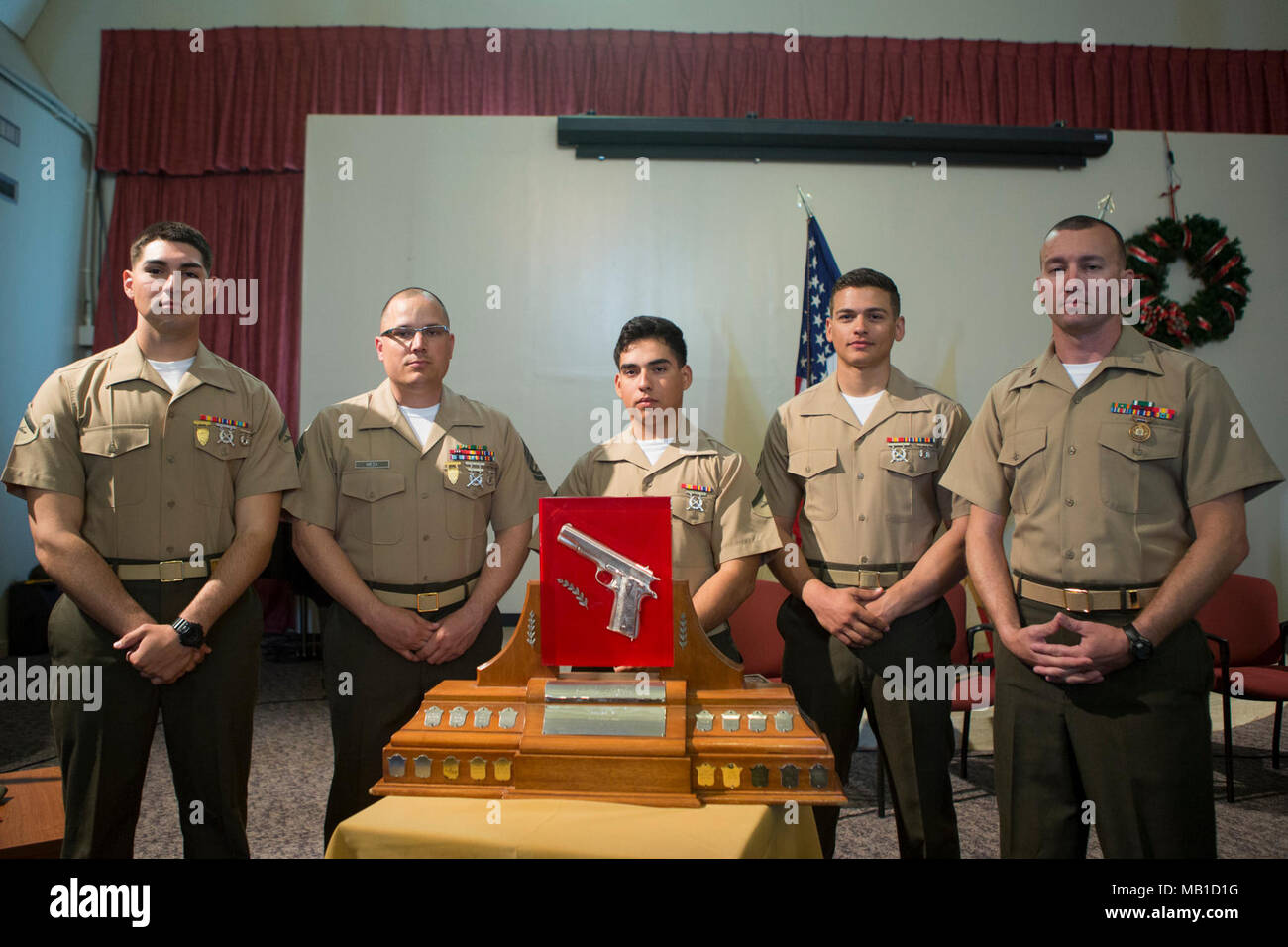 CAMP HANSEN, OKINAWA, Japan— Starting left, Lance Cpl. Dominic Calderon ...