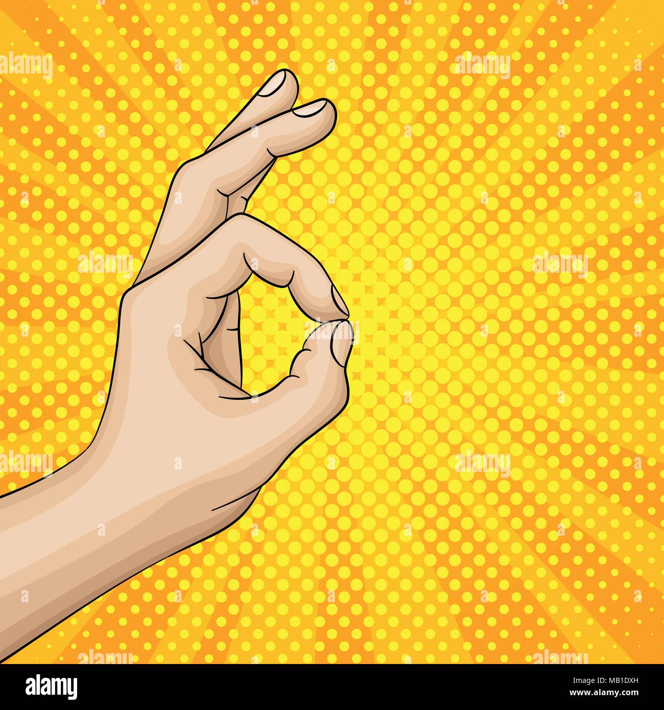 Cartoon okay sign hi-res stock photography and images - Alamy