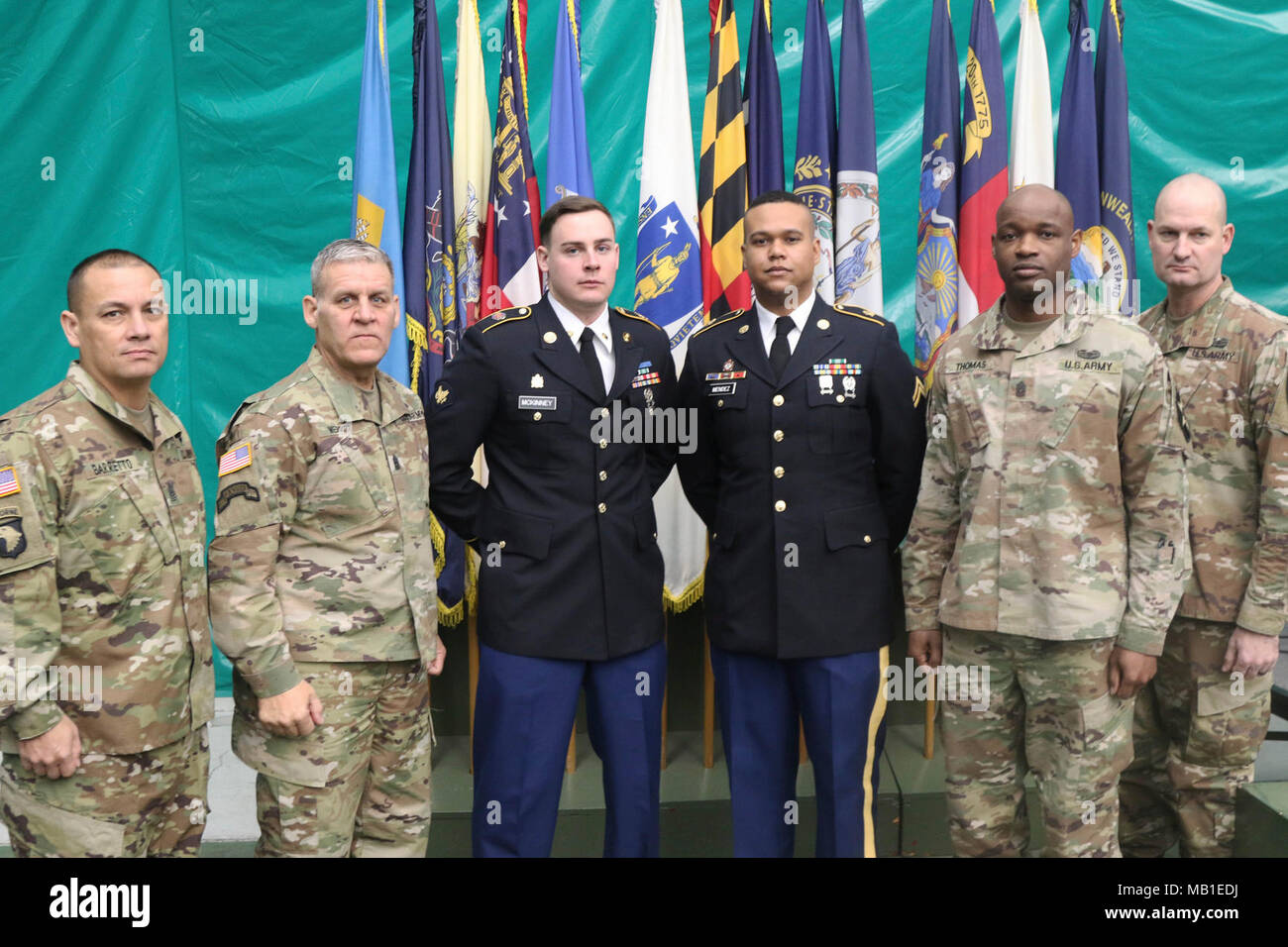 Spc. Christopher McKinney, and Cpl. Rafael Mendez, are recognized for ...