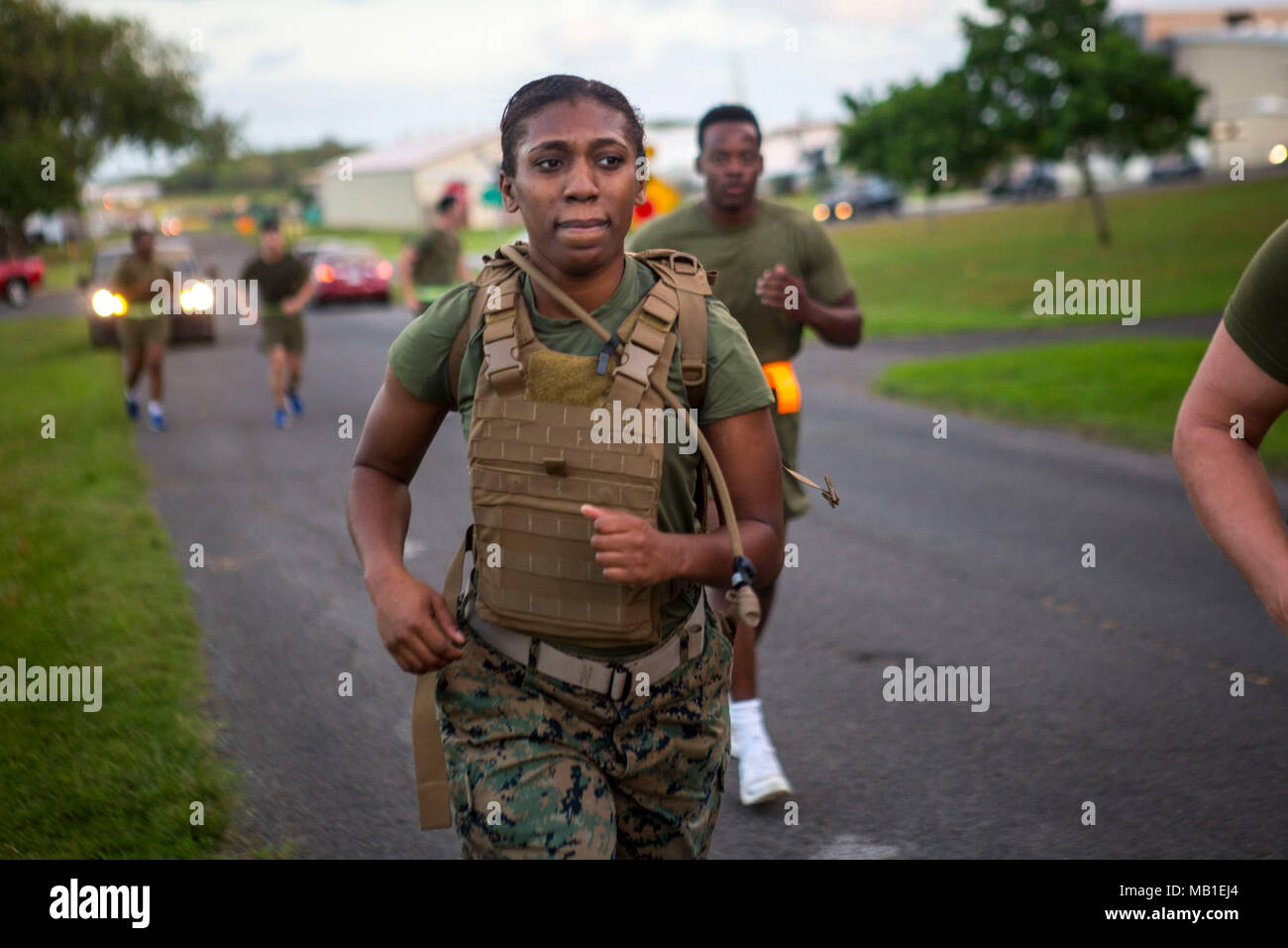 A U.S. Marine with Headquarters Battalion, Marine Corps Base Hawaii ...