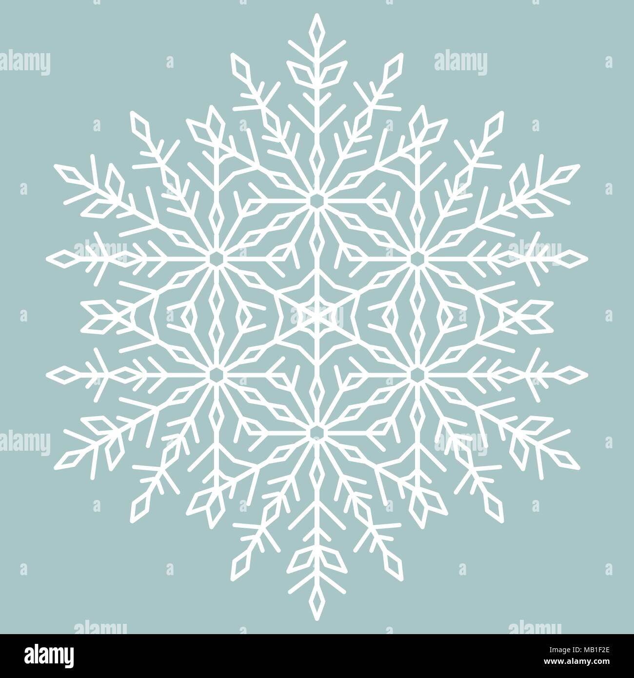 Pretty vector round snowflake Stock Vector Images - Alamy