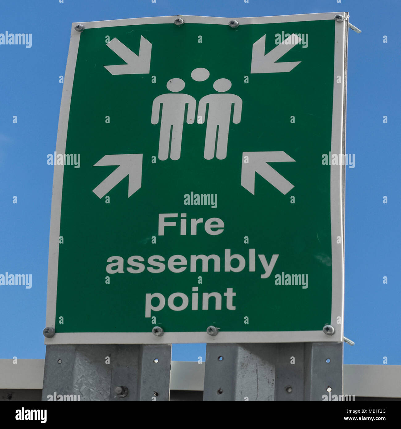 Fire assembly point sign hi-res stock photography and images - Alamy
