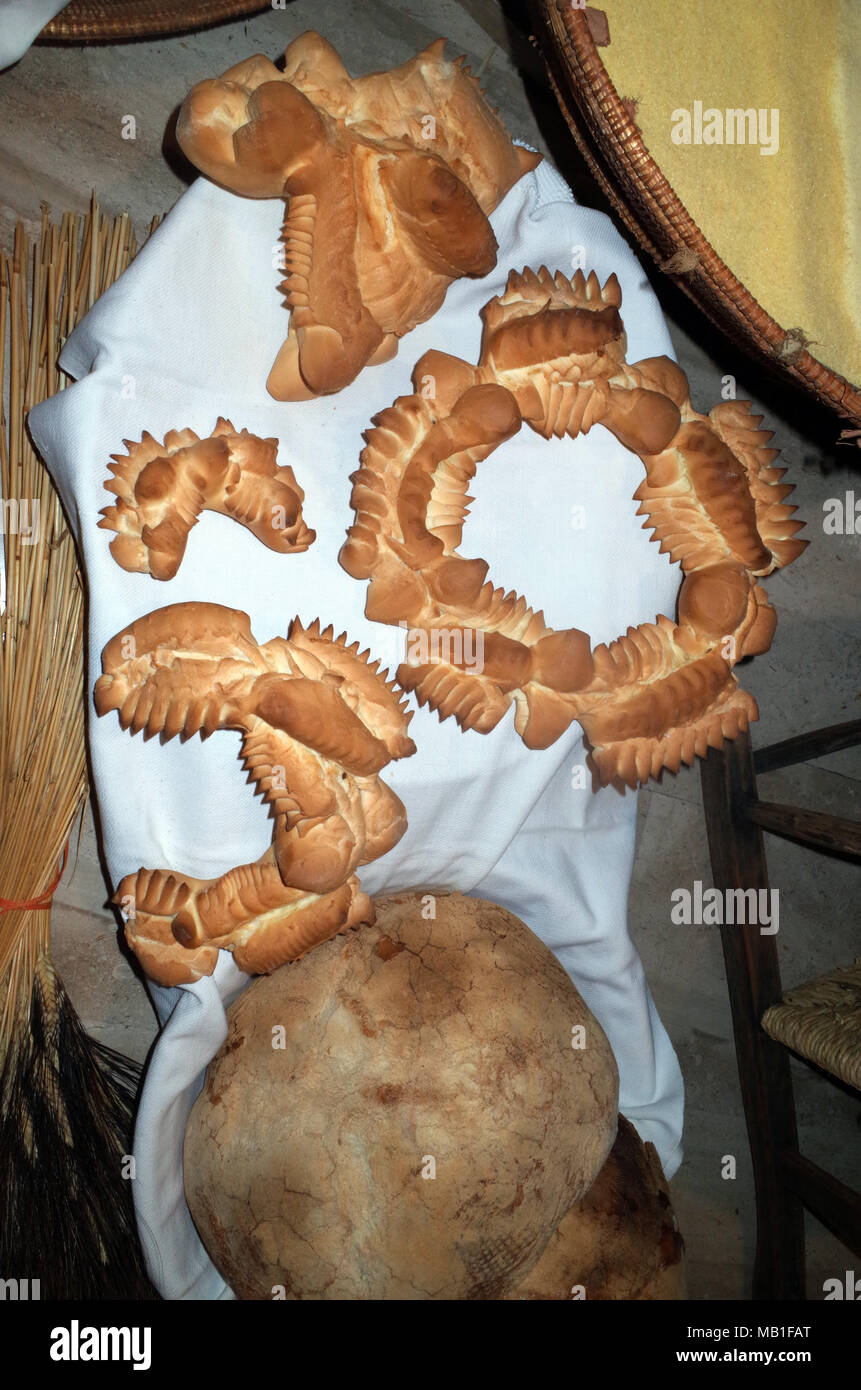 Traditional artistic bread of Sardinia, Italy Stock Photo - Alamy
