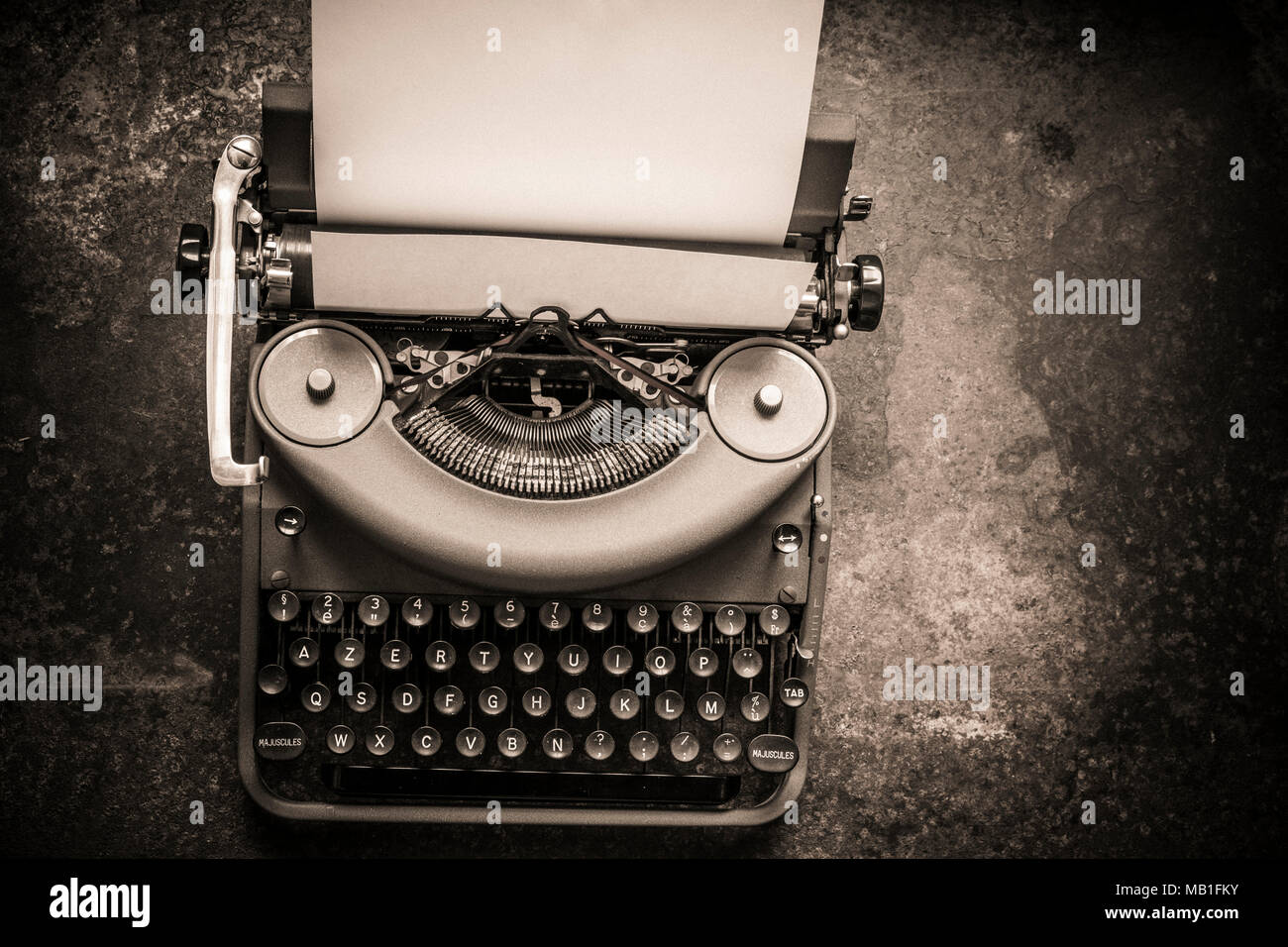 Typewriter Black And White High Resolution Stock Photography and Images ...