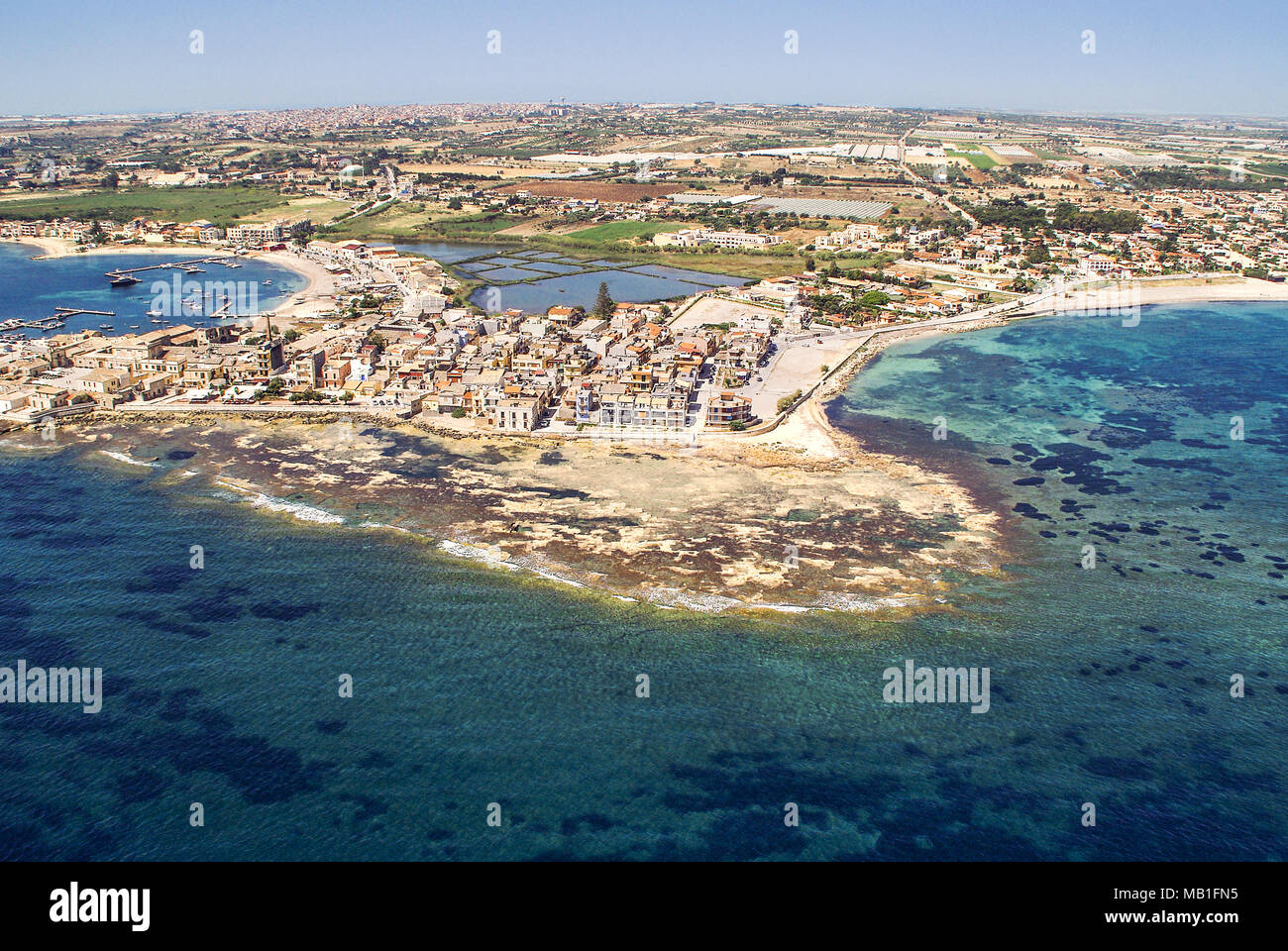Aerial view of Marzamemi, Sicily Stock Photo - Alamy