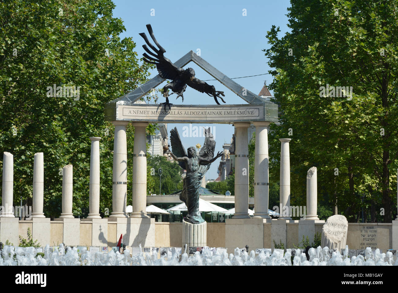 Memorial to the victims of the German occupation of Hungary in 1944 on ...