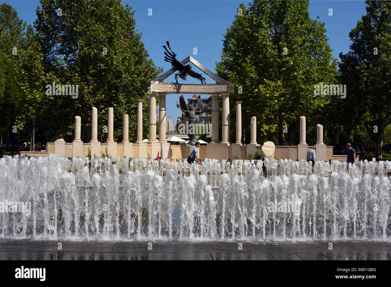 Memorial to the victims of the German occupation of Hungary in 1944 on ...