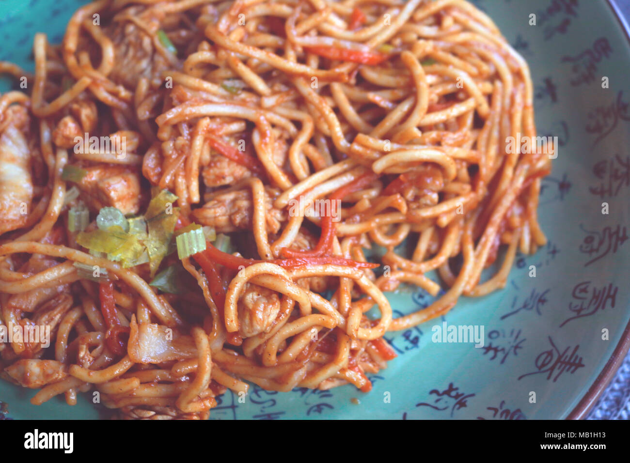 Asian noodle plate hi-res stock photography and images - Alamy