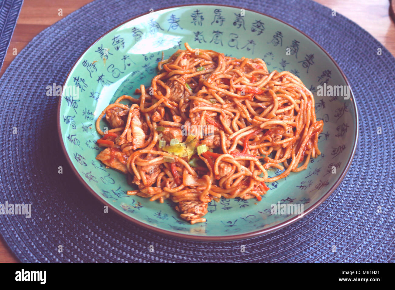 Asian noodle plate hi-res stock photography and images - Alamy