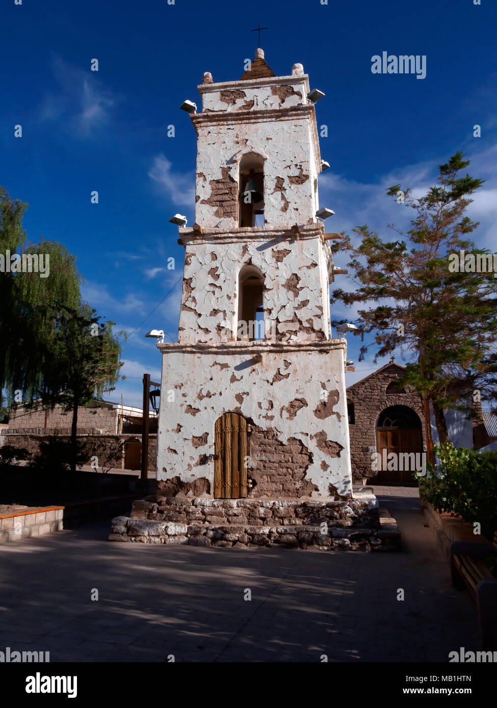 Bell Tower of San Lucas, Toconao, Atacama Desert, Chile Stock Photo - Alamy